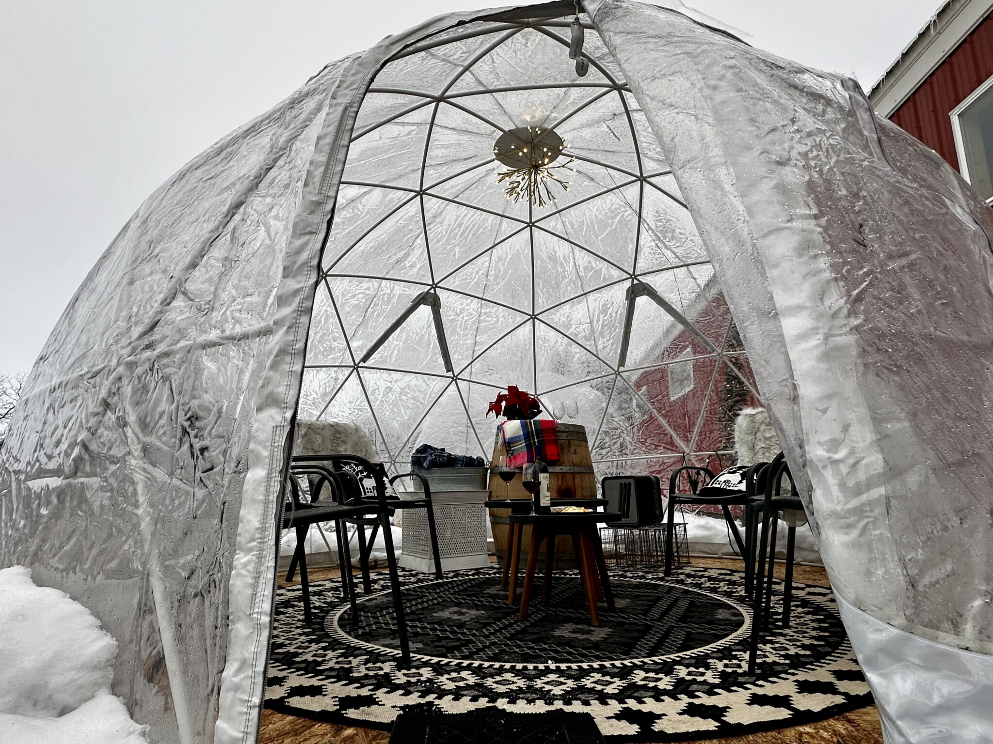 Heated Igloos - Galena Cellars Vineyard & Winery
